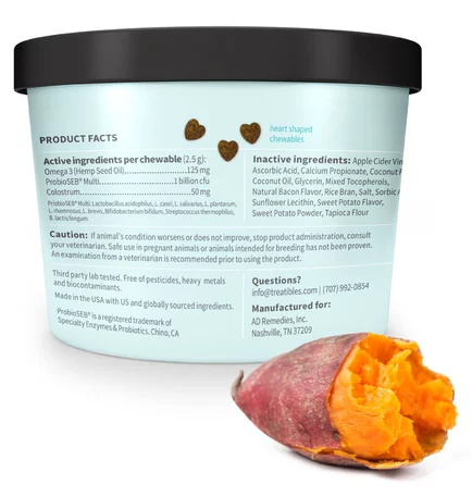 Happy Tummy Probiotic Soft Chewables for dogs - Treatibles Best price ...